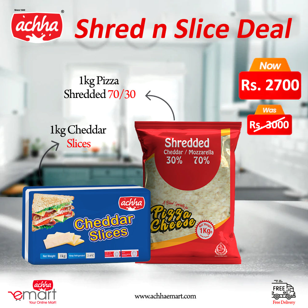 Shred n Slice Deal at Achaa E-mart – Achha Foods